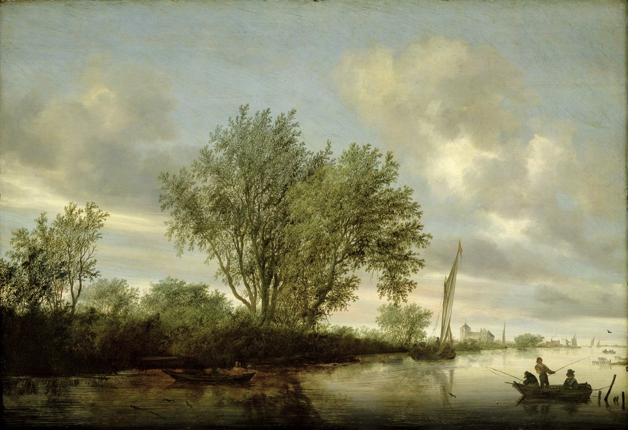 Flusslandschaft, 1645 von Salomon van Ruisdael or Ruysdael